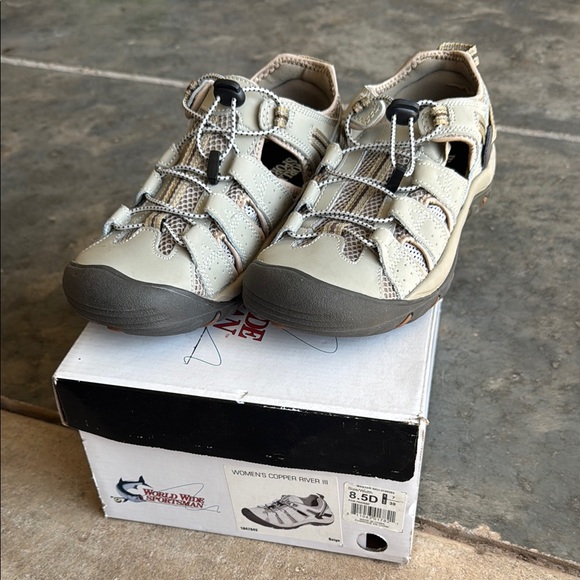 Bass Pro Shops | Shoes | Bass Pro Shops Gray And Tan Water Shoes | Poshmark